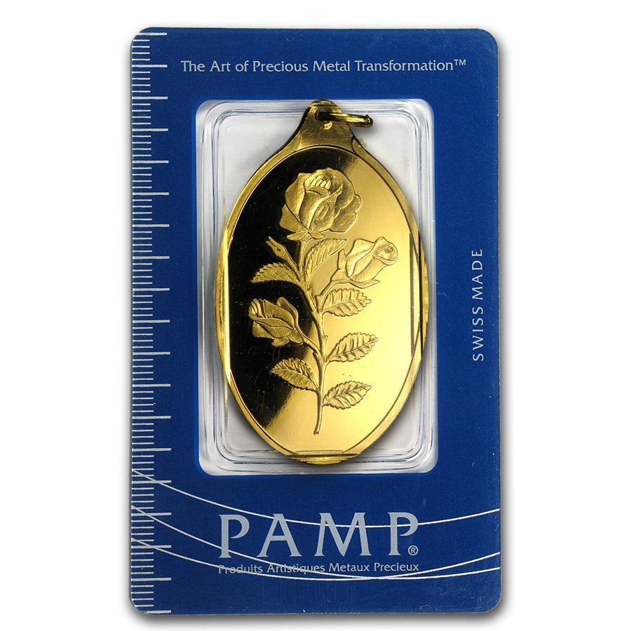 Buy 50 gram Gold Pendant - PAMP Suisse (Rose, Oval) | APMEX