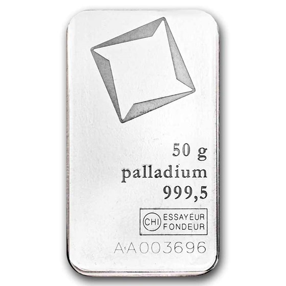 50 gram Palladium Bar - Secondary Market