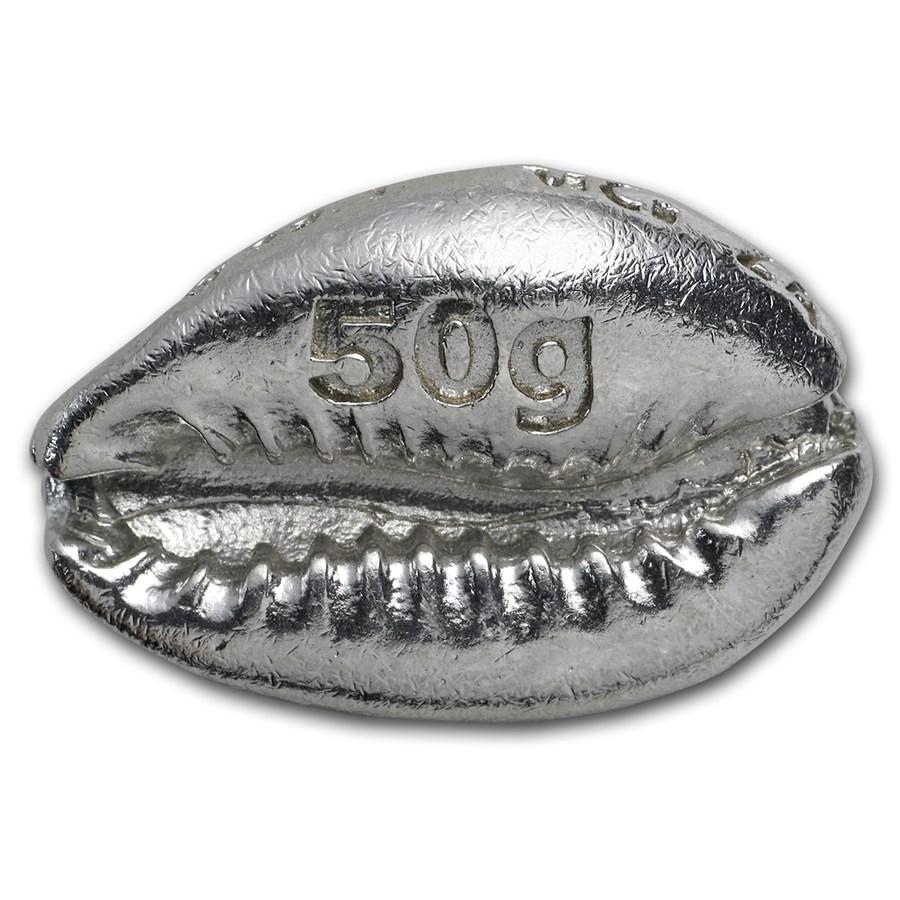 Buy 50 gram Silver Money Cowrie - Metal Concentrators | APMEX