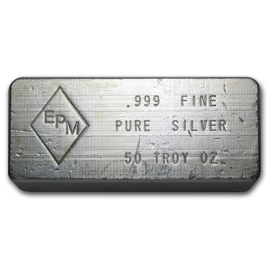 Buy 50 oz Silver Bar - EPM | APMEX