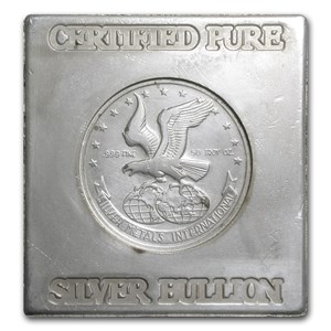 Buy 50 oz Silver Cube - Silver Metals International | APMEX