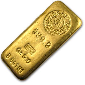 Buy 500 gram Gold Bar - Argor S.A. Chiasso | APMEX