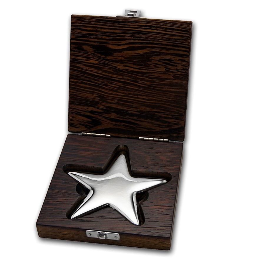 Buy 500 gram Silver Star Bar - Geiger Edelmetalle | APMEX