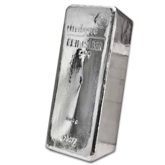 Buy 5000 gram Silver Bar - Umicore (Poured) | APMEX