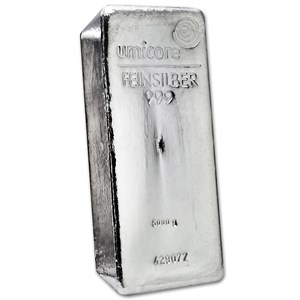 Buy 5000 gram Silver Bar - Umicore (Poured) | APMEX