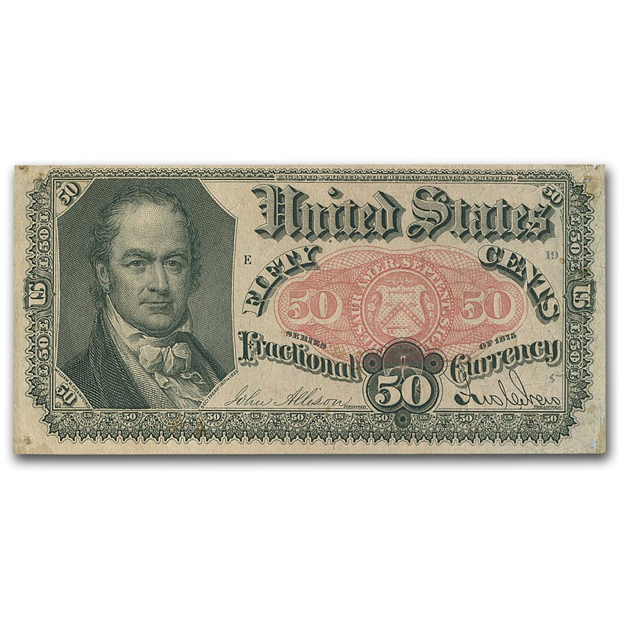 Buy 5th Issue Fractional Currency 50 Cents AU Details (FR#1381) | APMEX