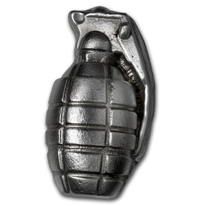 Buy 6 oz Hand Poured Silver Grenade - Big Boom! | APMEX