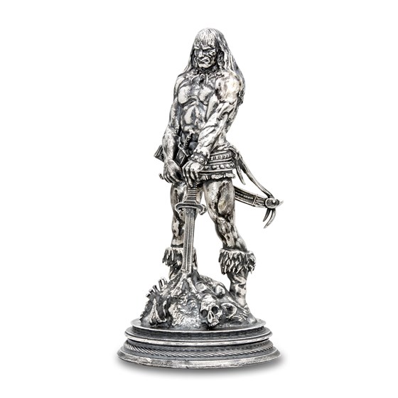 Buy 6 oz Silver Antique Statue - Frank Frazetta (The Barbarian) | APMEX