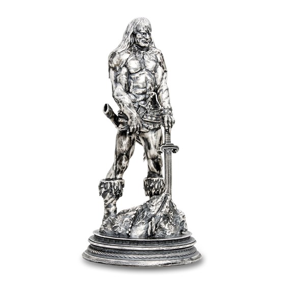 Buy 6 oz Silver Antique Statue - Frank Frazetta (The Barbarian) | APMEX
