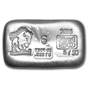 Buy 6 oz Silver Bar - Bison Bullion (1st 50 Issued, Serial #5) | APMEX