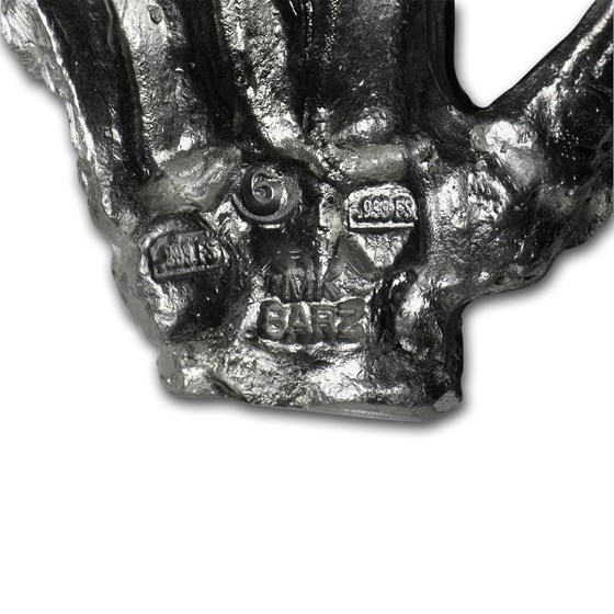 Buy 6 oz Silver Skeleton Hand | APMEX