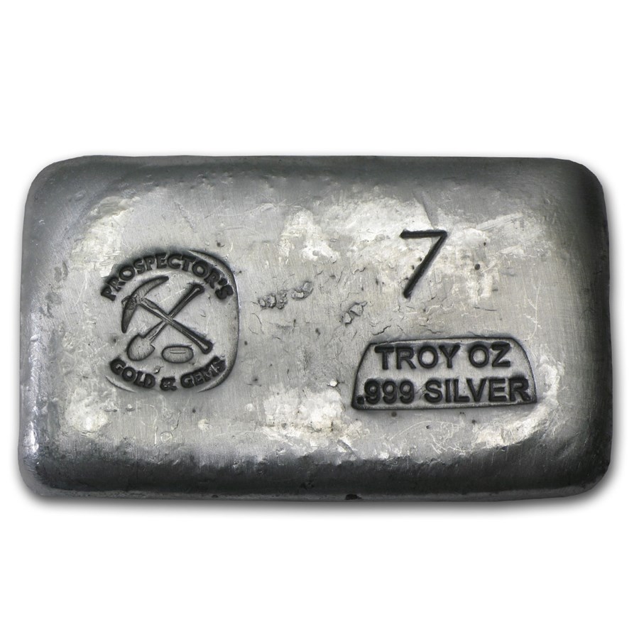 Buy 7 oz Hand Poured Silver Bar - PG & G | APMEX