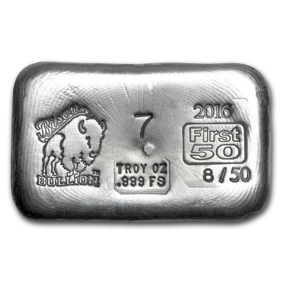 Buy 7 oz Silver Bar - Bison Bullion (1st 50 Issued) | APMEX