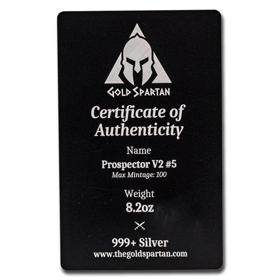 Buy 8.2 oz Silver Hand Poured Prospector V2 Statue | APMEX