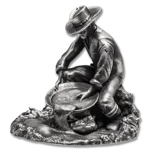 Buy 8.2 oz Silver Hand Poured Prospector V2 Statue | APMEX