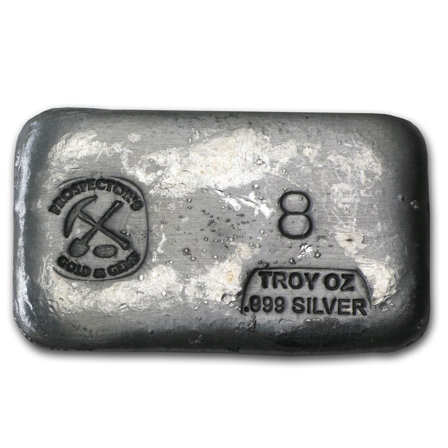 Buy 8 oz Hand Poured Silver Bar - PG & G | APMEX