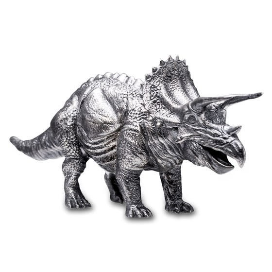 Buy 8 oz Silver Antique Statue - Triceratops | APMEX