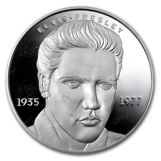 Buy 8 oz Silver Round - Elvis Presley | APMEX