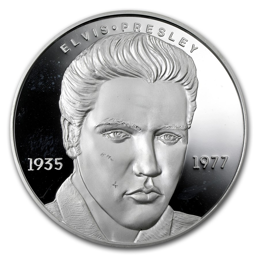 Buy 8 oz Silver Round - Elvis Presley | APMEX