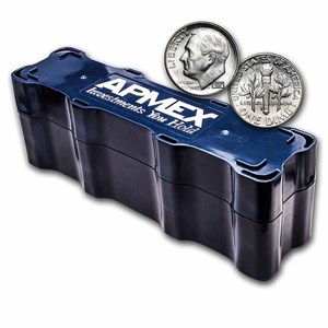Buy 90% Silver Roosevelt Dime $100 BU - Mini Monster Box | APMEX