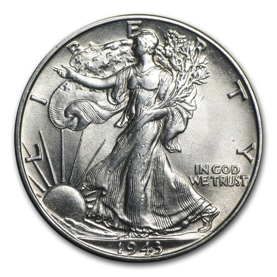 Buy 90% Silver Walking Liberty Halves $10 20-Coin Roll BU | APMEX