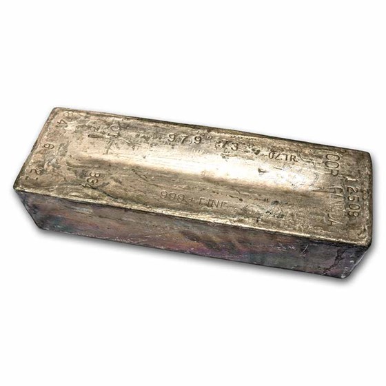 Buy 979.73 oz Silver Vintage CCR Canadian Bar | APMEX