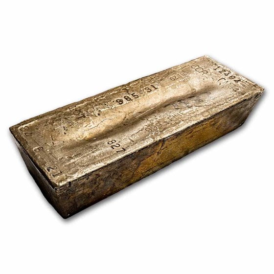 985.31 oz Silver Bar - Vintage CCR Canada Bar