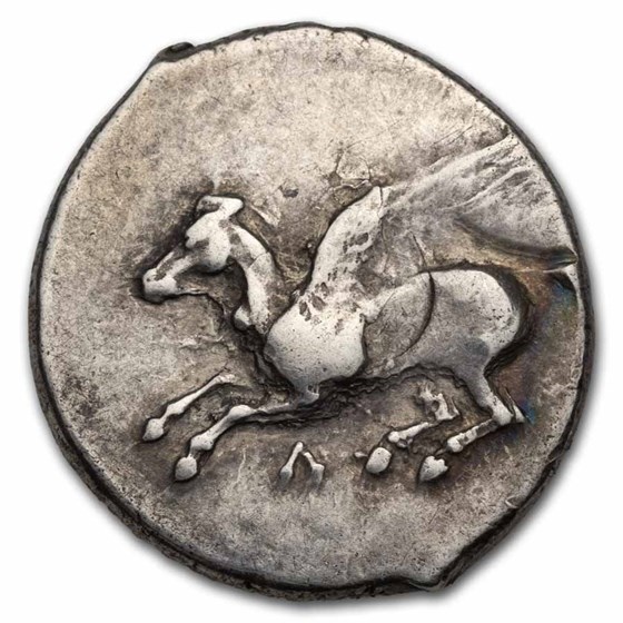 Acarnania Leucas AR Stater Pegasus (375-350 BC) VF
