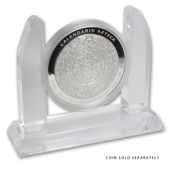 Buy Acrylic Display Stand - 1 kilo Silver Libertad/Aztec Coin | APMEX