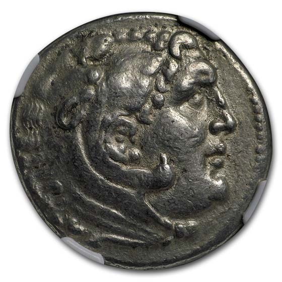 Buy Aeolis, Cyme Silver Alexander Tetradrachm (215-200 BC) XF NGC | APMEX