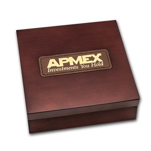 Buy APMEX Wood Box 5 oz US Mint ATB Ag Z10 Capsule | APMEX