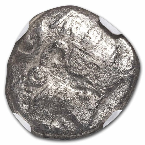 Arabia Felix. Sabaeans Silver Unit Owl c.3rd-2nd BC Fine NGC Arabia Felix. Sabaeans Silver Unit Owl c.3rd-2nd BC Fine NGC