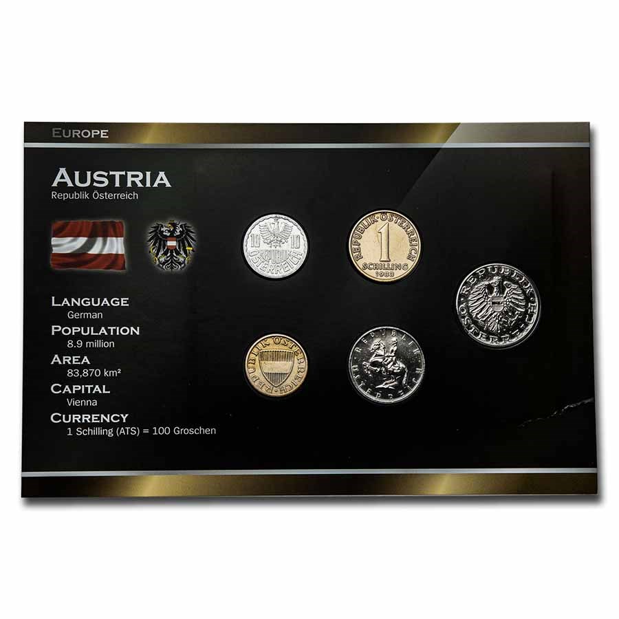 Buy Austria Pre-Euro 5-Coin Set BU | APMEX