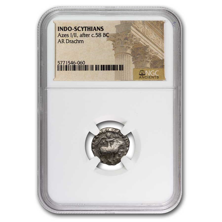 Buy Bactria Silver Drachma Biblical Coin of the Magi (c.58 BC) NGC | APMEX