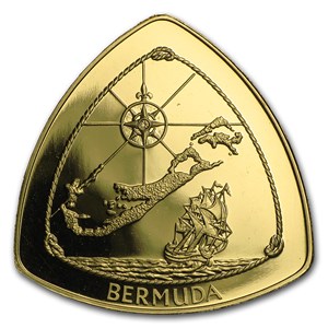 Buy Bermuda Triangle 1 oz Proof Gold Coin $60 (Random Dates)