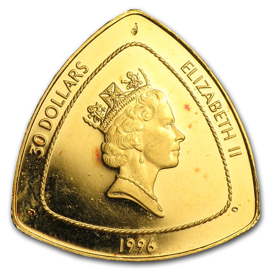 Buy Bermuda $30 1/2 oz Gold Triangle Coin (Abrasions) | APMEX