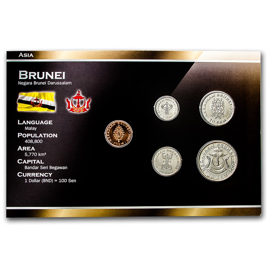Buy Brunei 1 - 50 Sen 5-Coin Set BU | APMEX