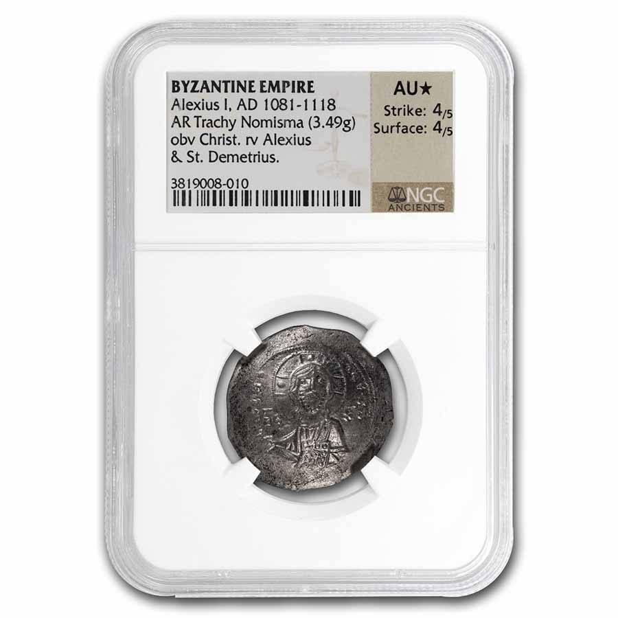 Buy Byzantine AR Histamenon Nomisma Alexius I (1081-1118 AD) AU * NGC ...