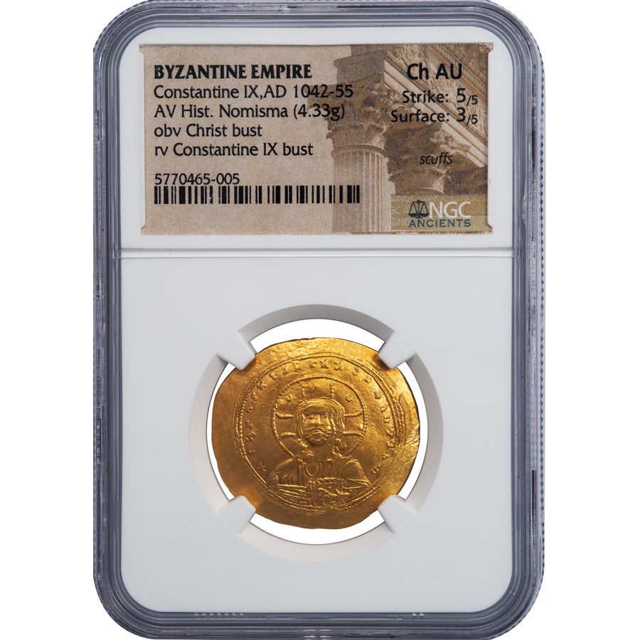 Buy Byzantine AV Histam.. Const. IX (1042-1055 AD) Ch AU NGC (S-1830 ...