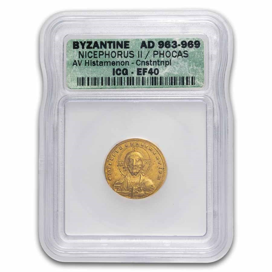 Buy 939-969 Byzantine Gold Histamenon Nomisma ICG XF | APMEX