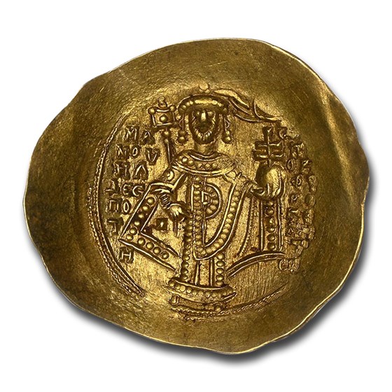 Byzantine AV Hyperpyron Manuel I (1143-1180 AD) Ch AU NGC