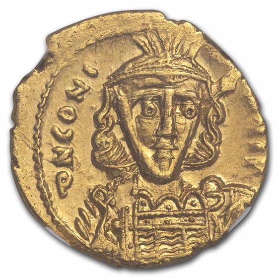 Byzantine AV Solidus Constantine IV (668-685 AD) MS NGC S-1151