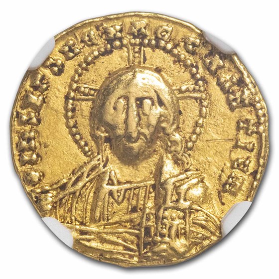 Byzantine AV Solidus Constantine VII 946-959 AD Ch VF NGC S-1750