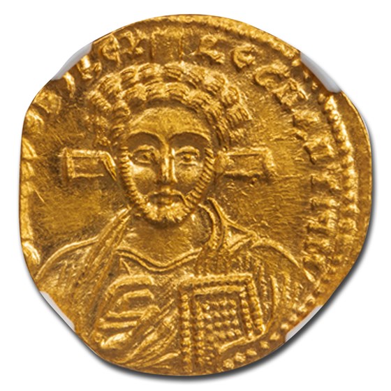 Buy Byzantine AV Solidus Justinian II (705-711 AD) MS NGC (2nd Reign ...