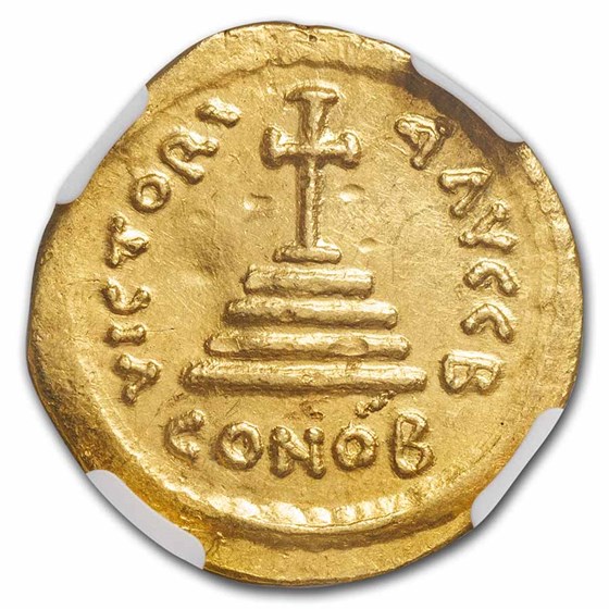 Buy Byzantine AV Solidus Tiberius II Constantine (578-582 AD) AU NGC ...