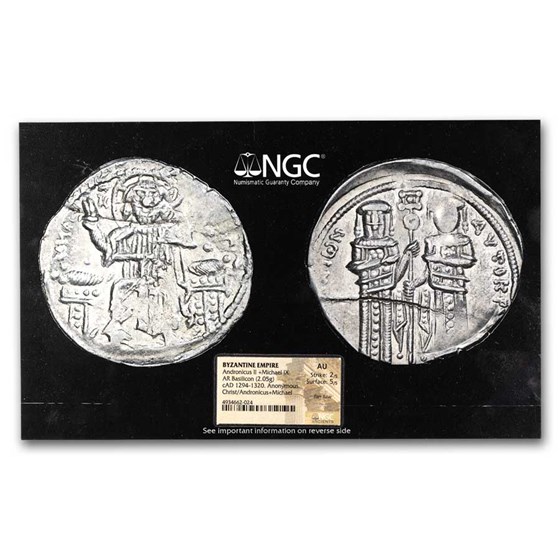 Byzantine Empire AR Basilicon Andronicus II 1294-1320 AD AU NGC