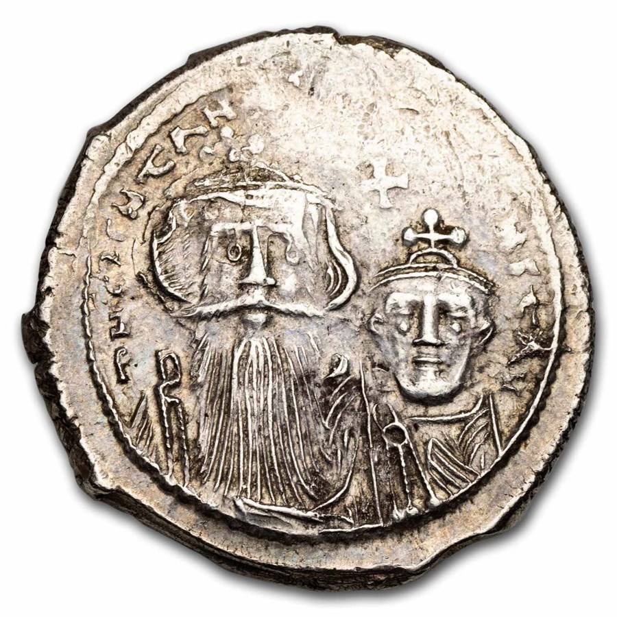 Byzantine Empire AR Hexagram Constans II (654-668 AD) XF (SB-996)