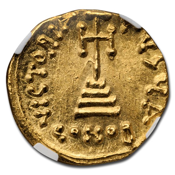 Buy (685-695 AD) Ch MS Byzantine Empire AV Solidus Justinian II | APMEX