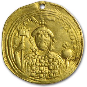 Buy Byzantine Gold Emperor Michael IV (1034-1041 AD, Holed) | APMEX
