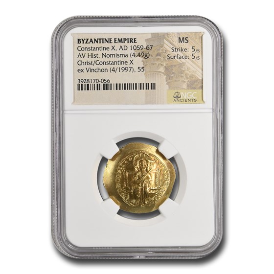 Byzantine Gold Hist. Nomisma Const. X (1059-1067 AD) MS NGC 5/5